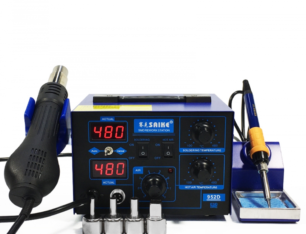 SAIKE 852D+ Hot air soldering station – SAIKE TOOL – Professional Hot ...